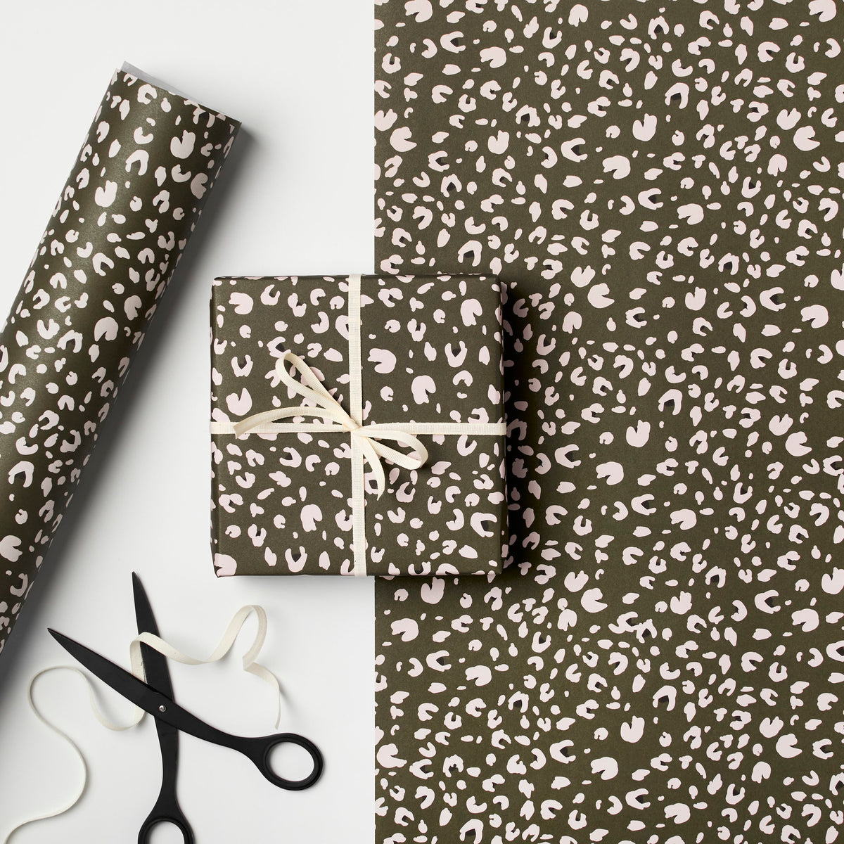 MOSS LEOPARD PRINT - WRAPPING PAPER SHEET – Shes Lost Control